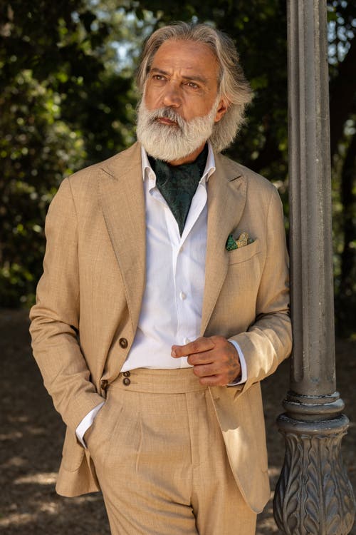 ELIZABETTA Elizabetta Portofino Silk Ascot Cravat Tie
